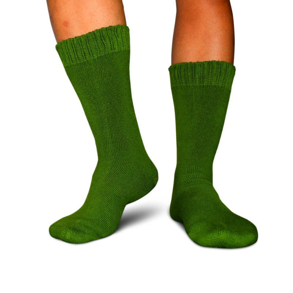 Extra Thick Crew - Green – Stock Socks Official